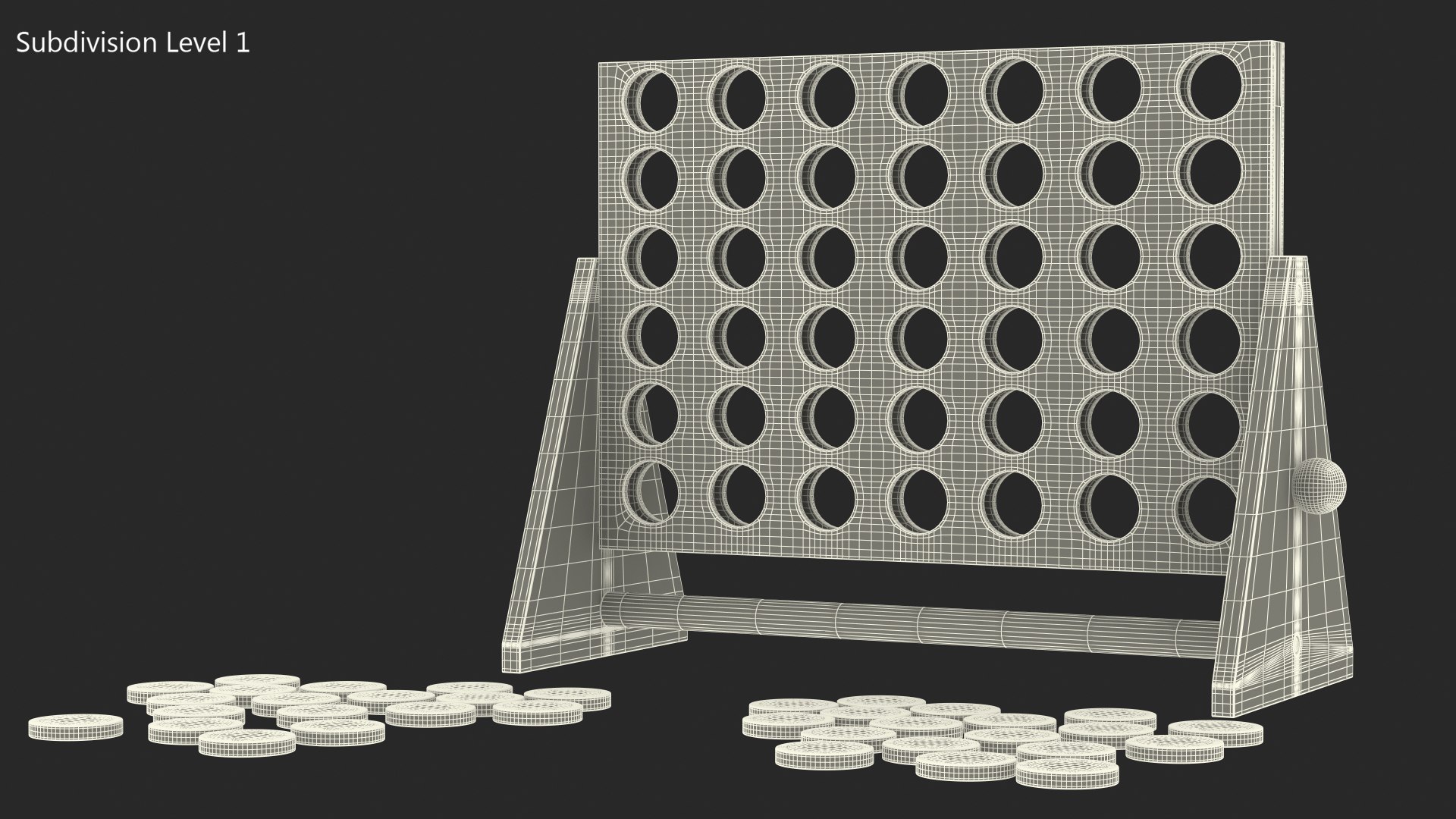 3D Puissance 4 Game Ready Wooden Board Model - TurboSquid 1980976