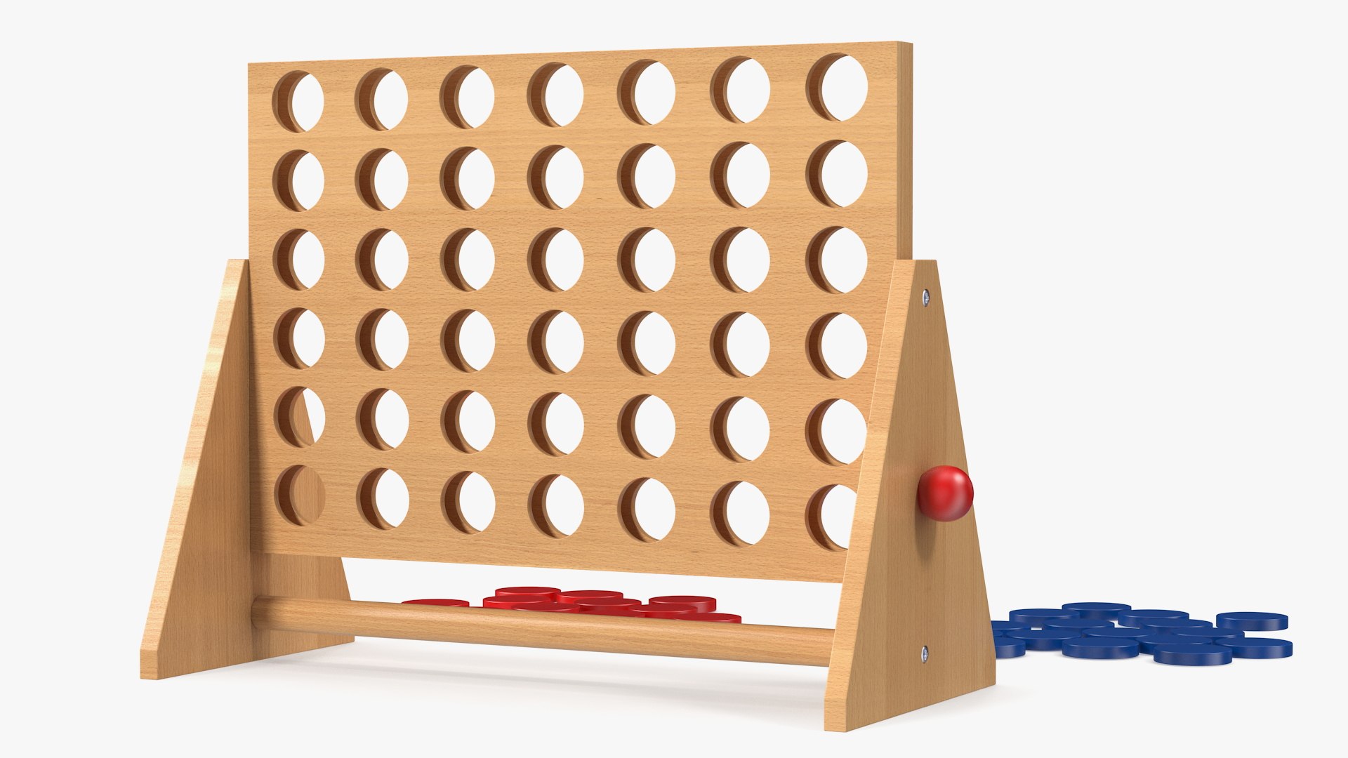 3D Puissance 4 Game Ready Wooden Board Model - TurboSquid 1980976