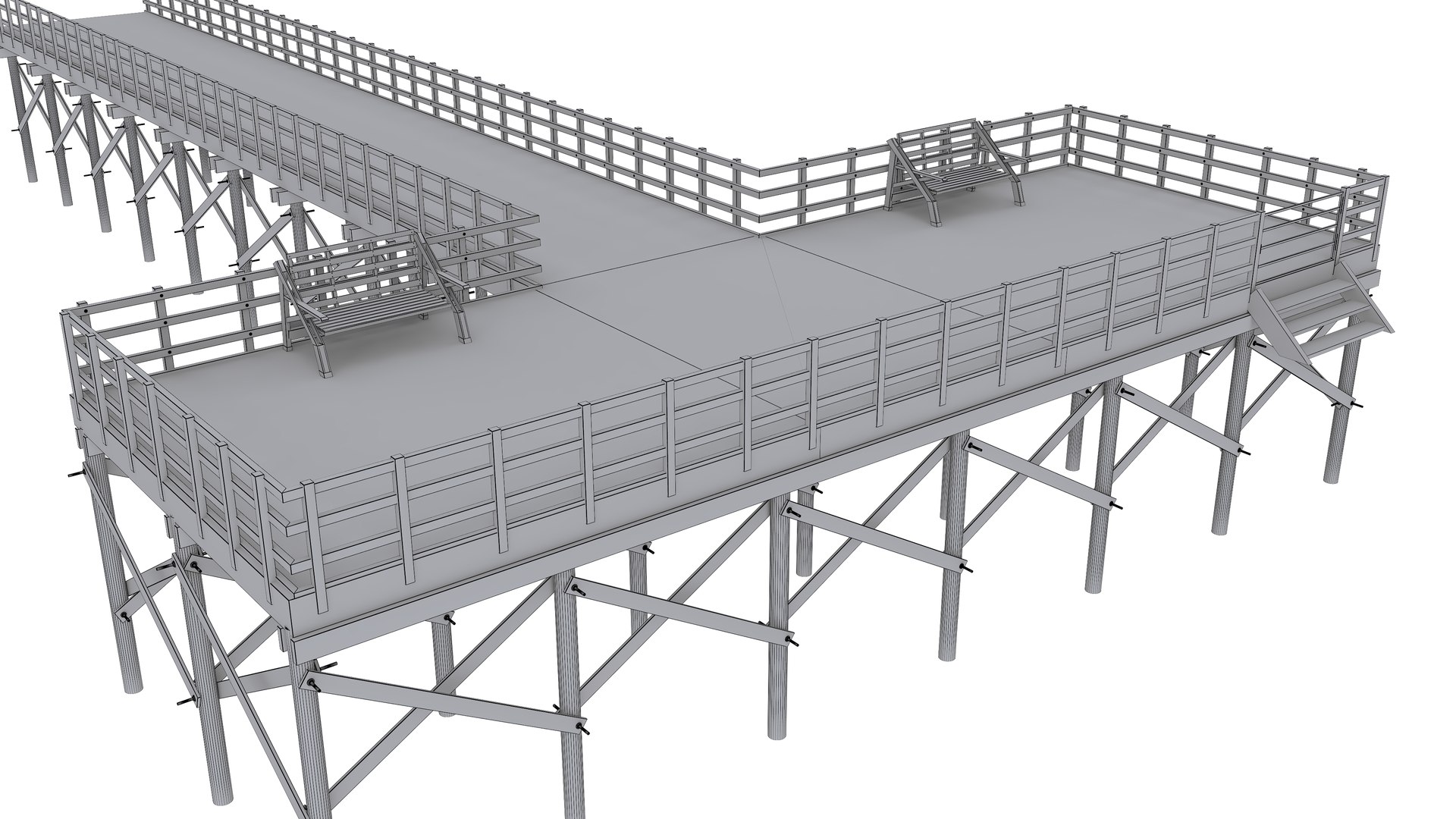 Pier 3D Model - TurboSquid 2282879