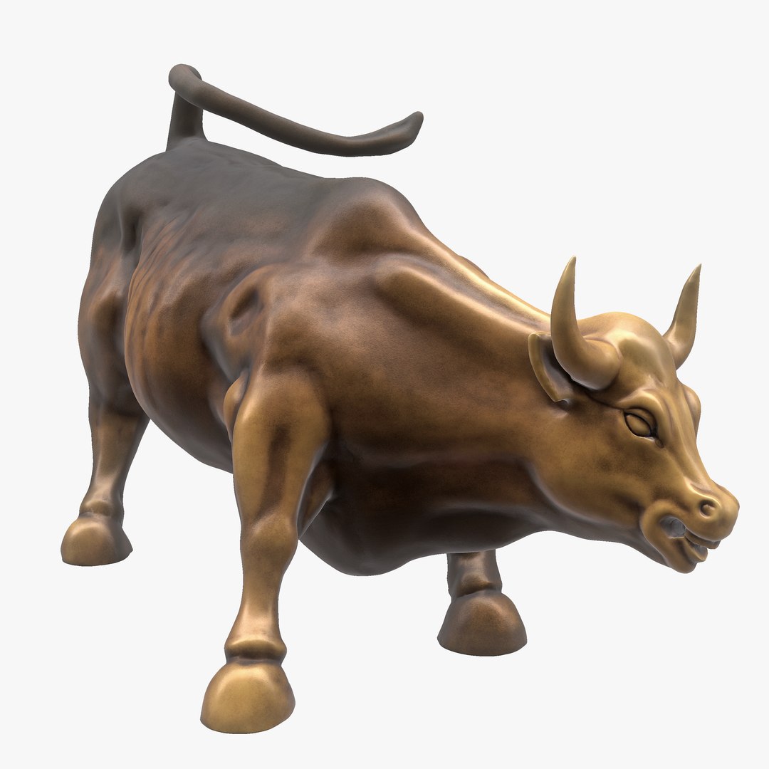 3D Charging Bull Statue Model - TurboSquid 1463215