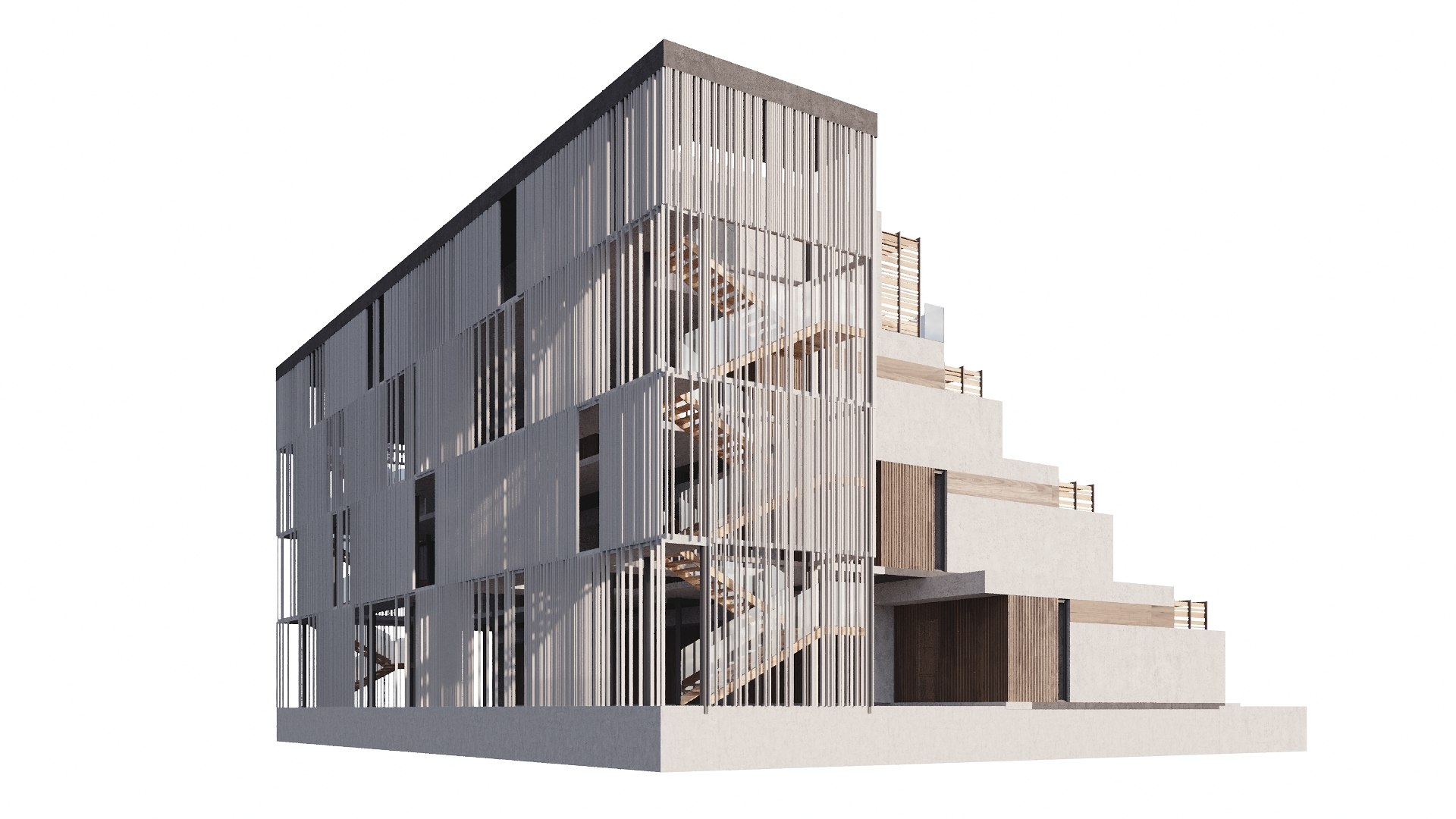 Apartment Building 2 3D Model - TurboSquid 1974351