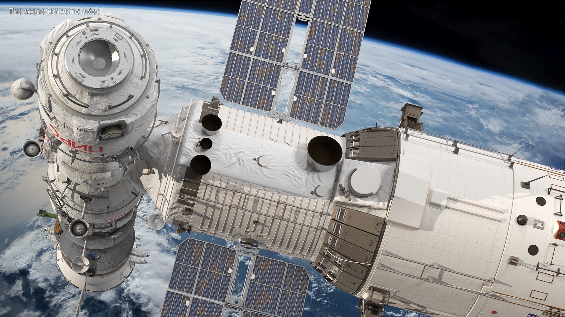 ISS Zvezda Service Module Fully Assembled 3D model - TurboSquid 1853344