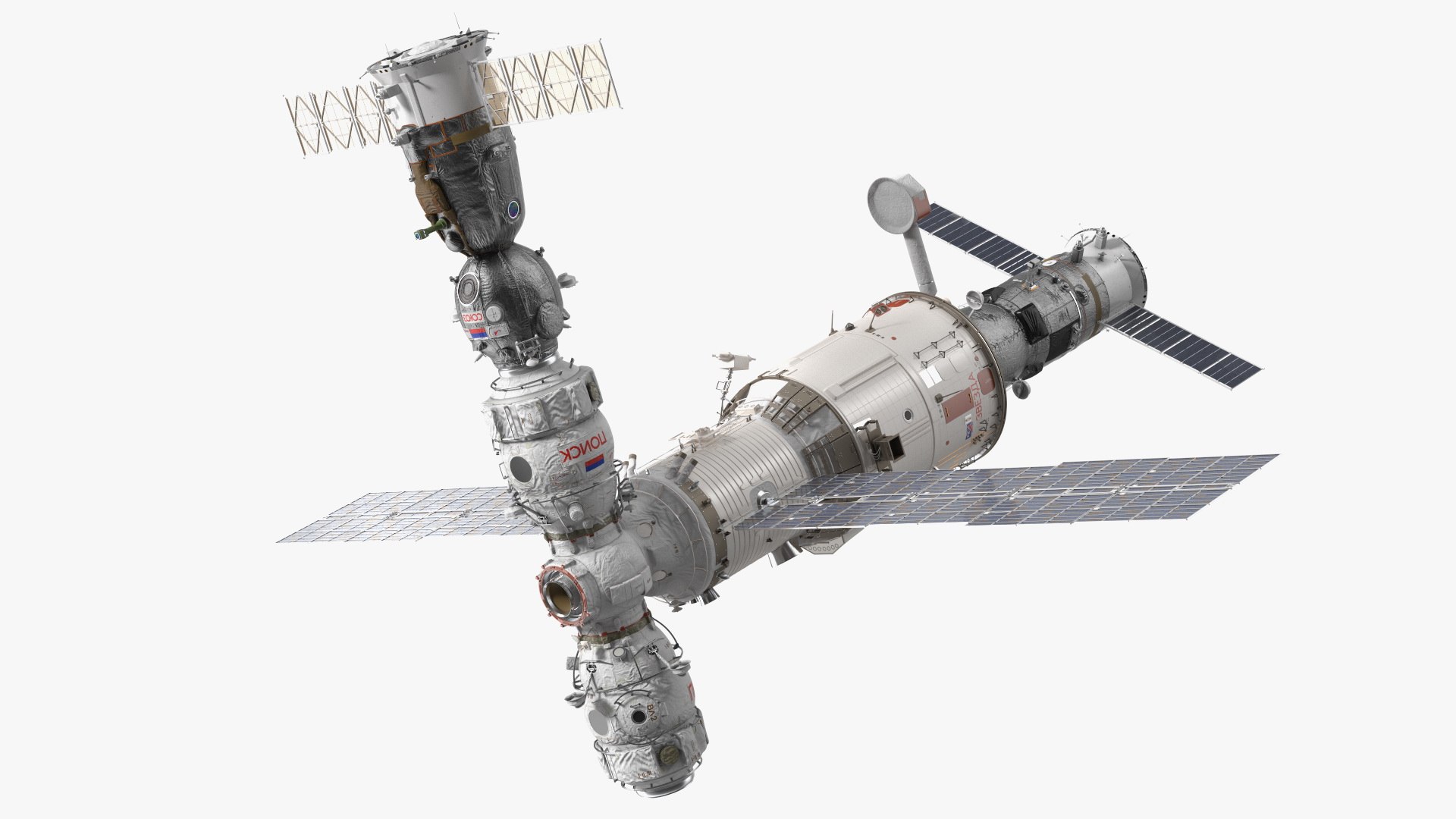 ISS Zvezda Service Module Fully Assembled 3D model - TurboSquid 1853344