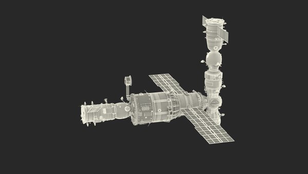 ISS Zvezda Service Module Fully Assembled 3D model - TurboSquid 1853344