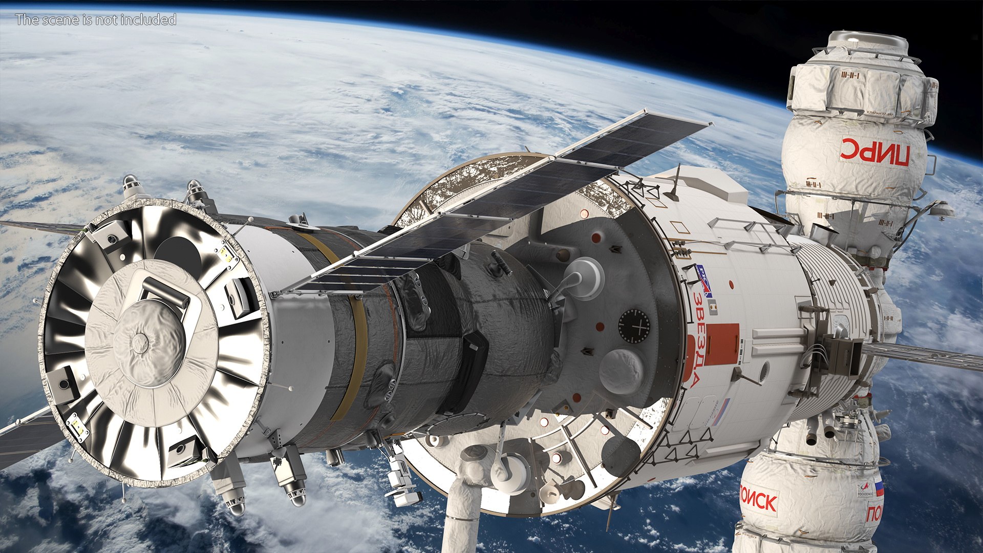 ISS Zvezda Service Module Fully Assembled 3D model - TurboSquid 1853344