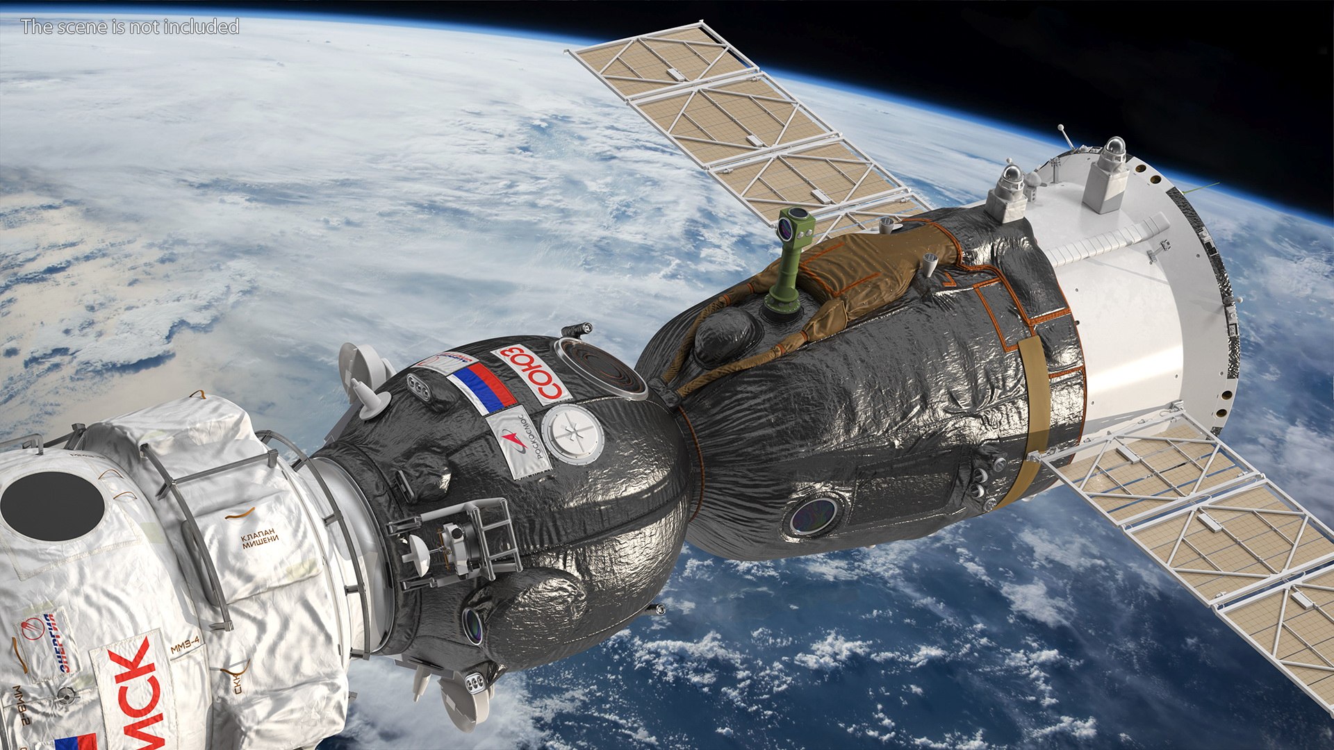 ISS Zvezda Service Module Fully Assembled 3D model - TurboSquid 1853344
