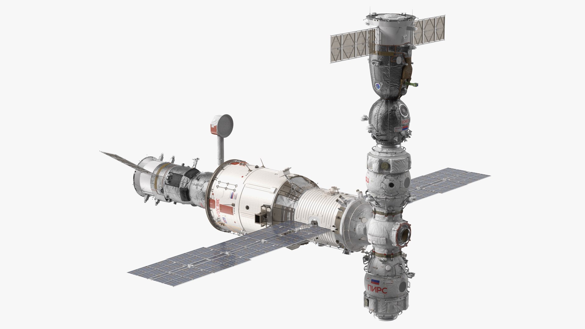 ISS Zvezda Service Module Fully Assembled 3D model - TurboSquid 1853344