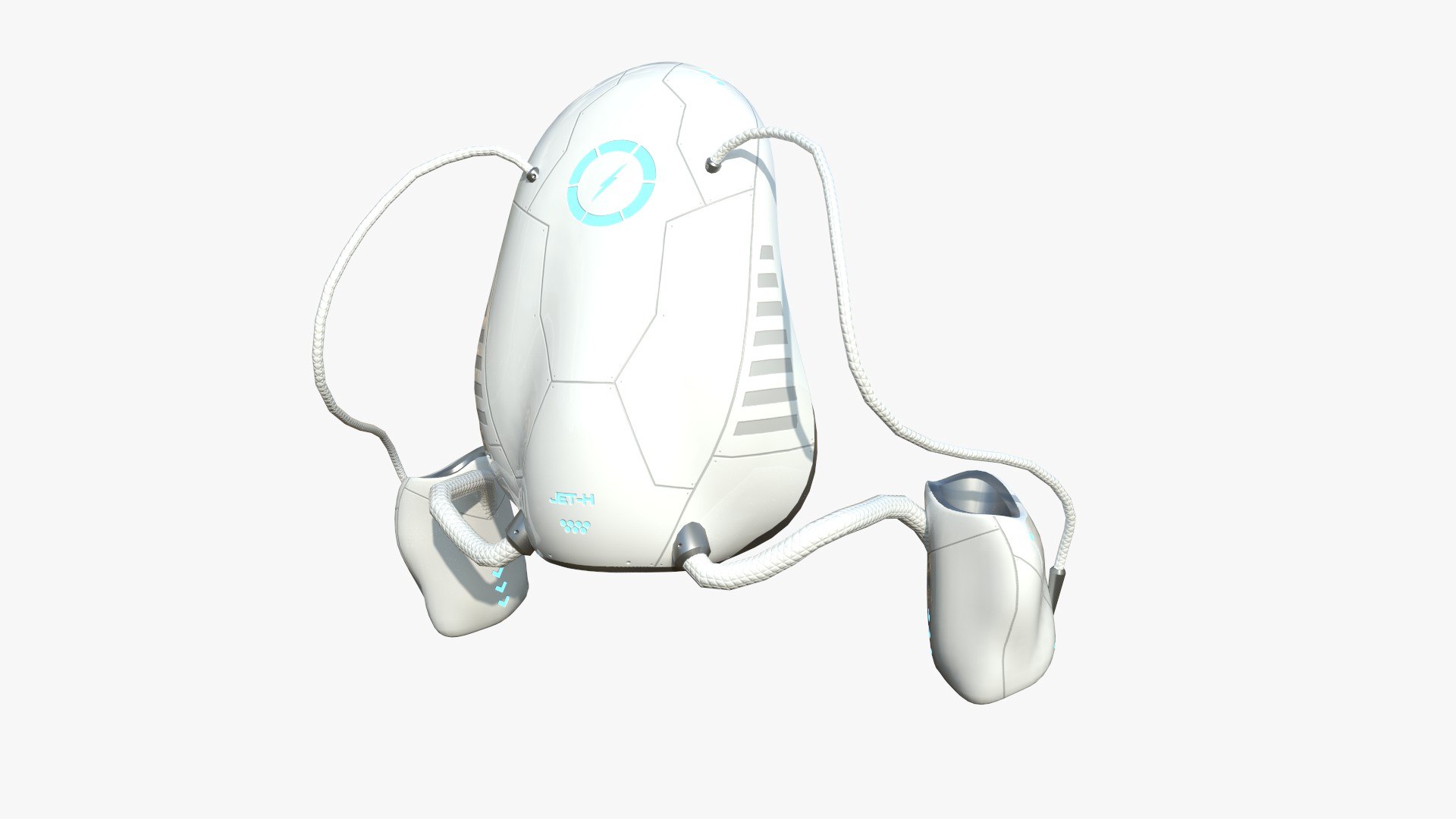 Jetpack H01 White Blue - SciFi Character Design 3D Model - TurboSquid ...