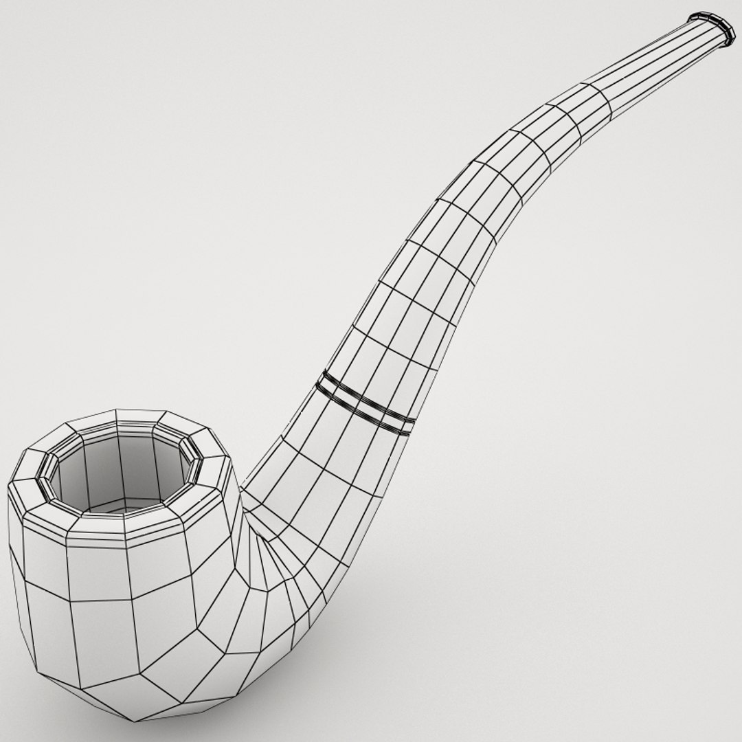 pipe smoking 3d model