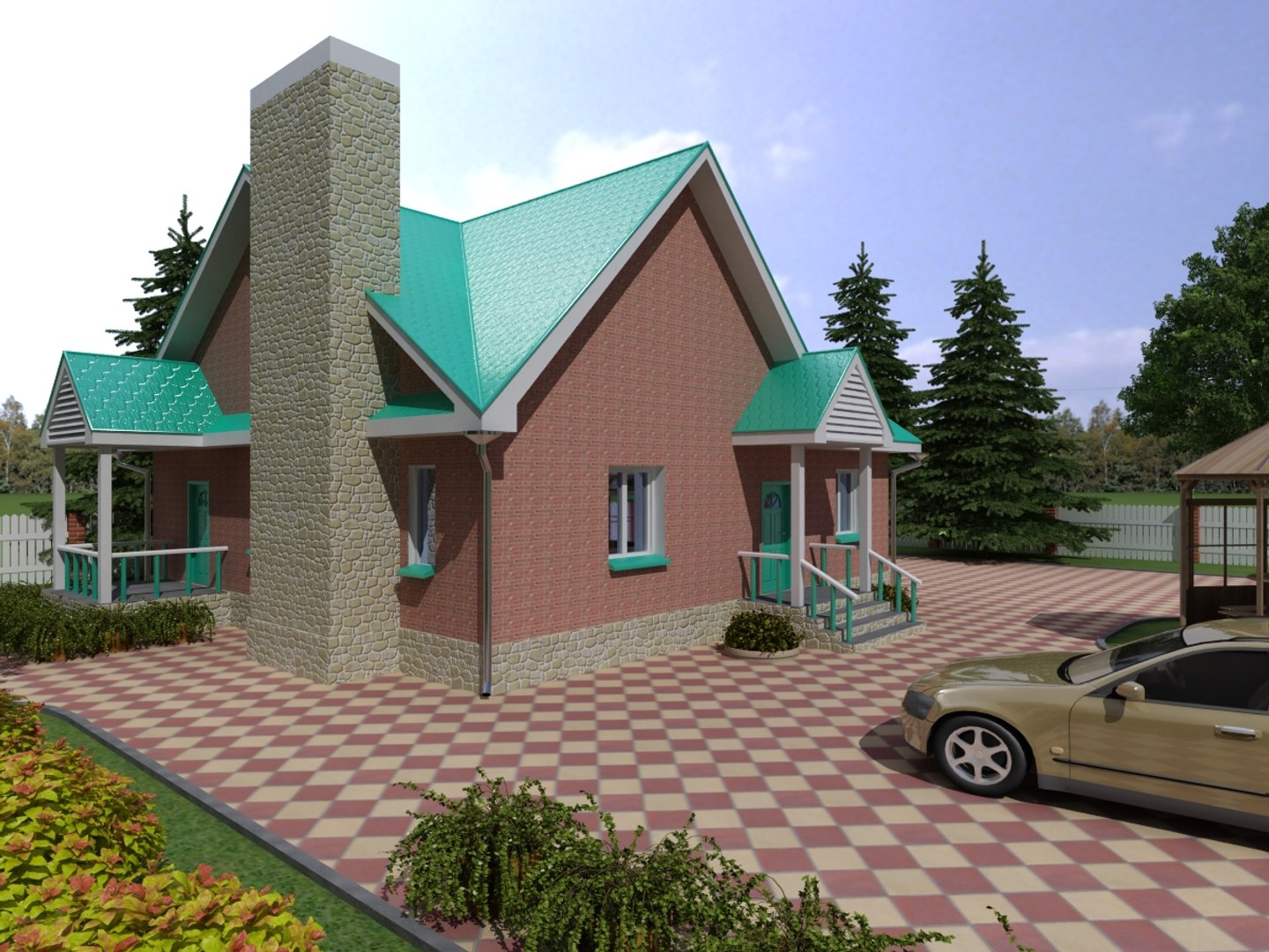 3d Cottage Model