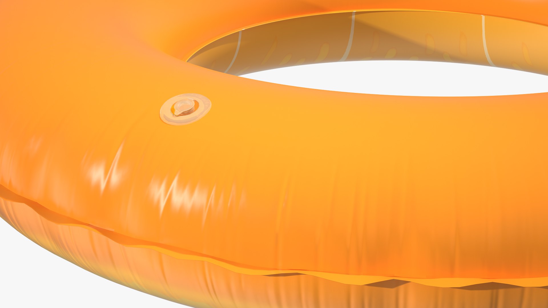 3D orange swimming pool float model - TurboSquid 1485116