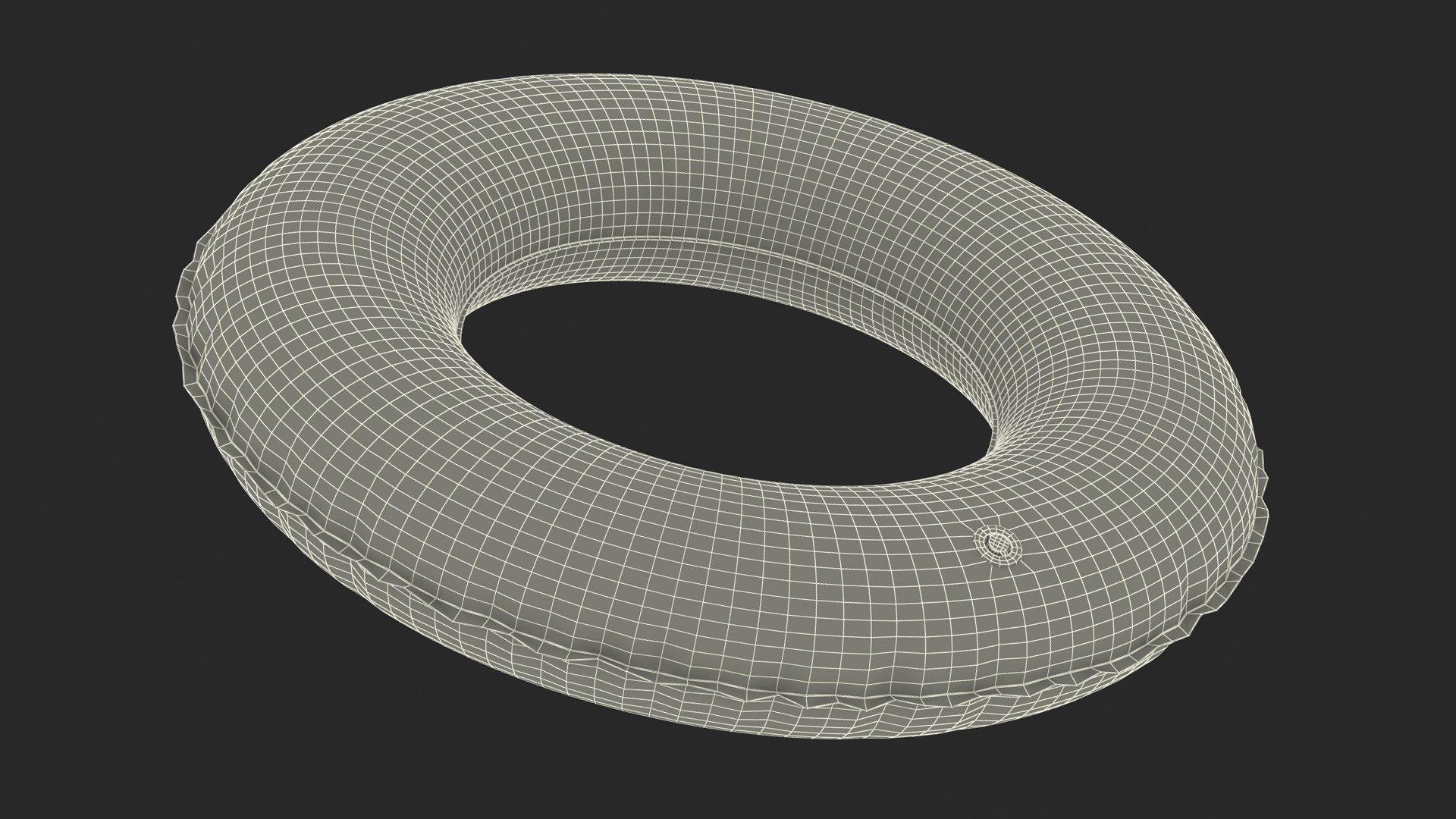 3D orange swimming pool float model - TurboSquid 1485116