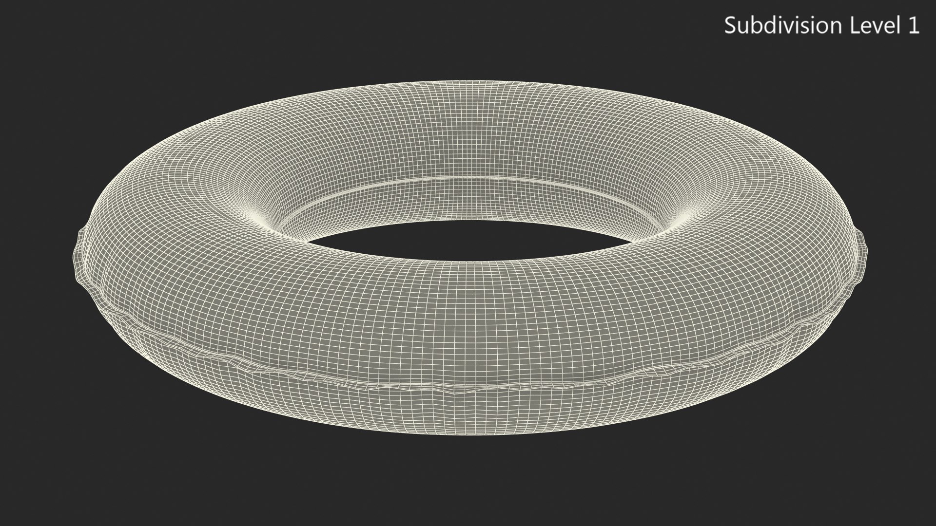 3D orange swimming pool float model - TurboSquid 1485116