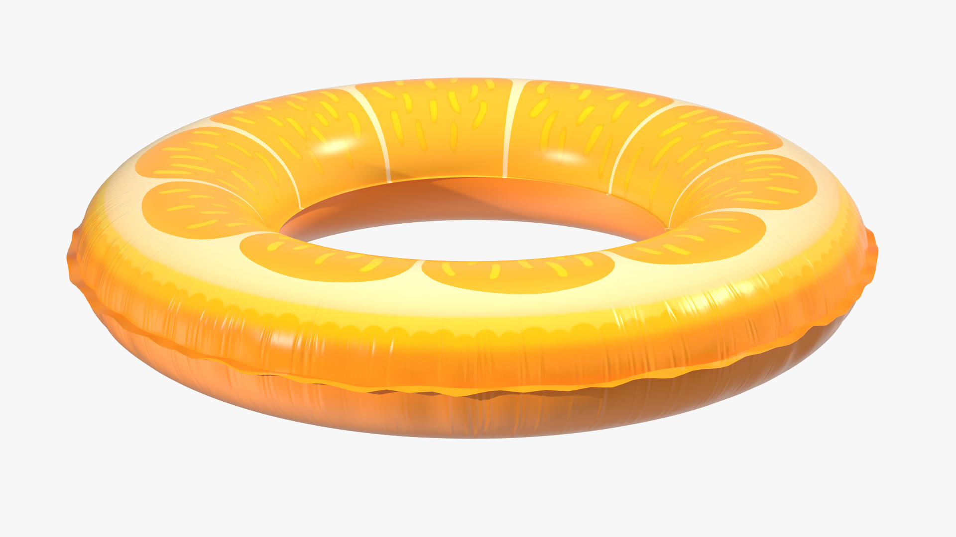 3D orange swimming pool float model - TurboSquid 1485116