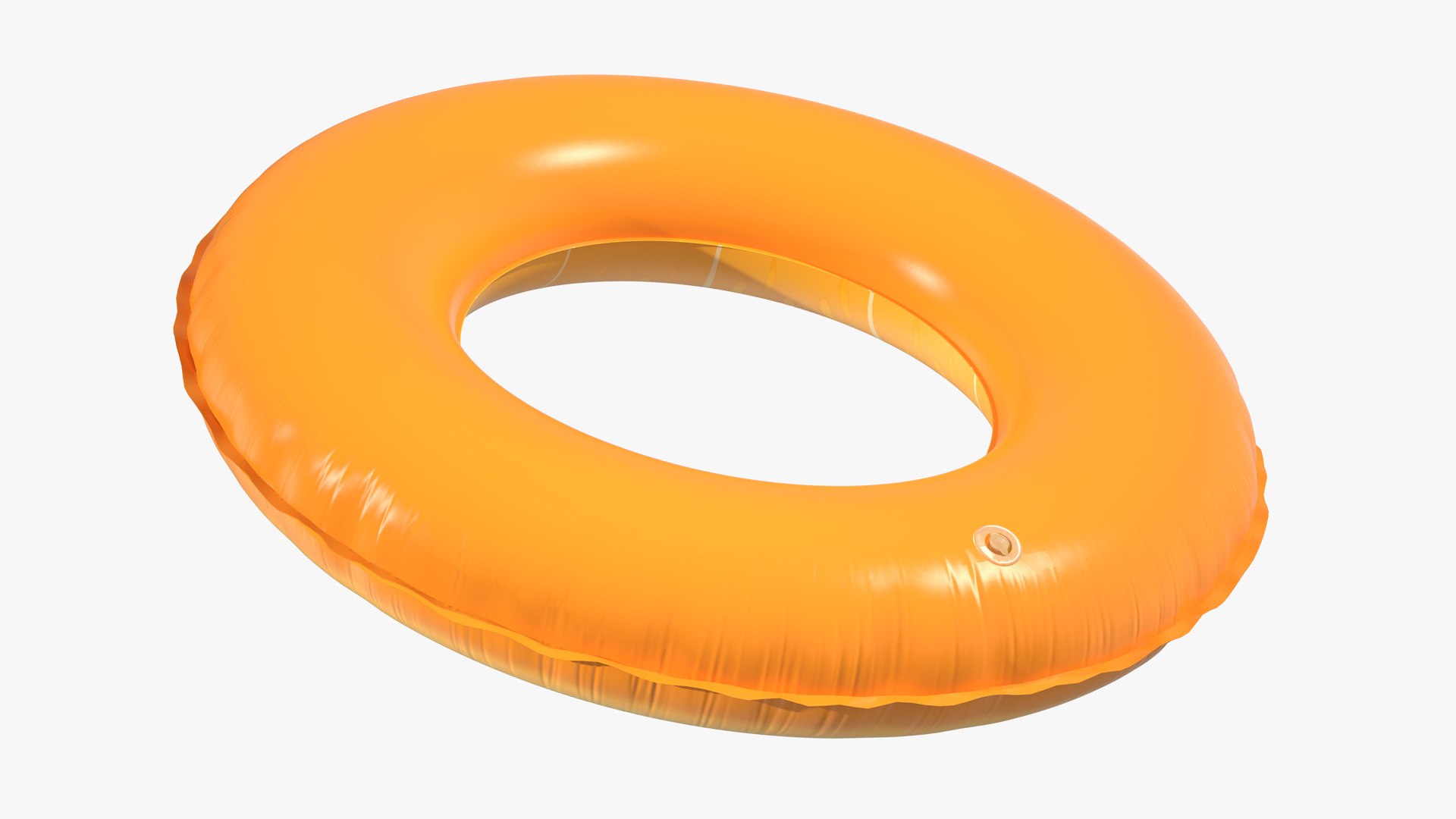 3D orange swimming pool float model - TurboSquid 1485116