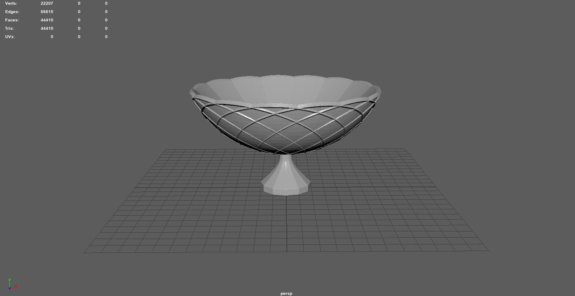 Crystal Fruit Bowl Model - TurboSquid 2331685