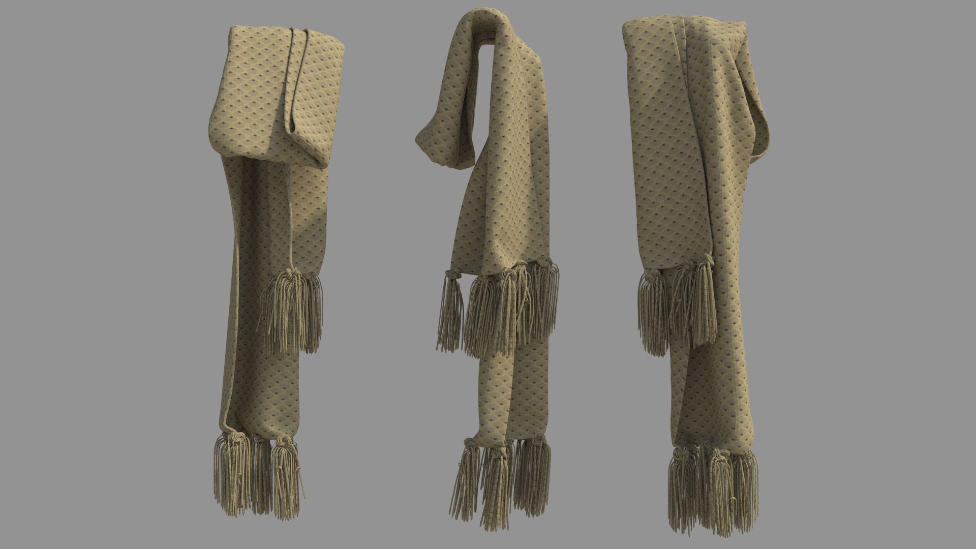 Scarf 3D Model - TurboSquid 1975378