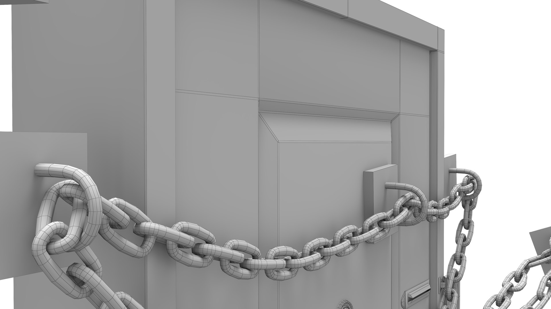 3D Chained Silent Hill 4: The Room Game Door Replica Model - TurboSquid 2240622