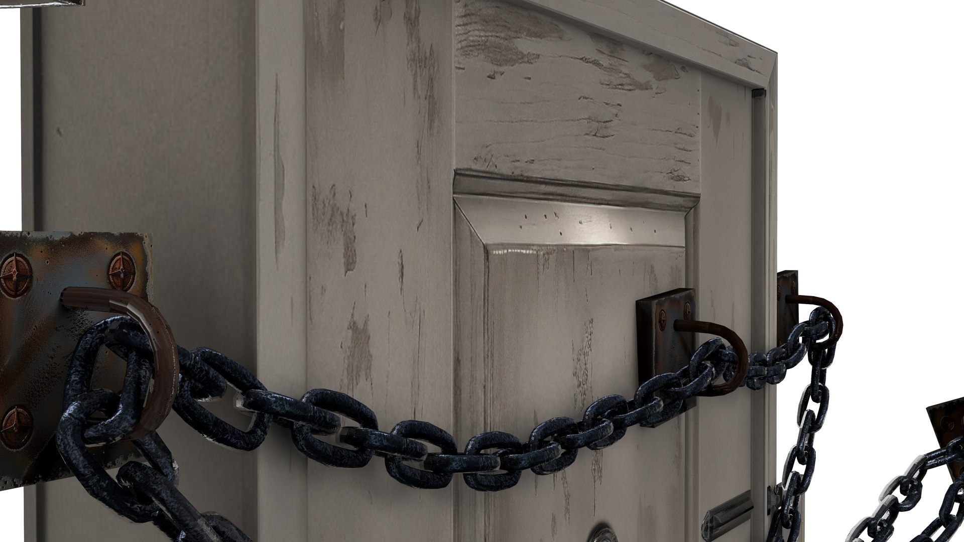 3D Chained Silent Hill 4: The Room Game Door Replica Model - TurboSquid ...