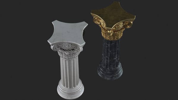 3D Composite Pedestal model - TurboSquid 1921299