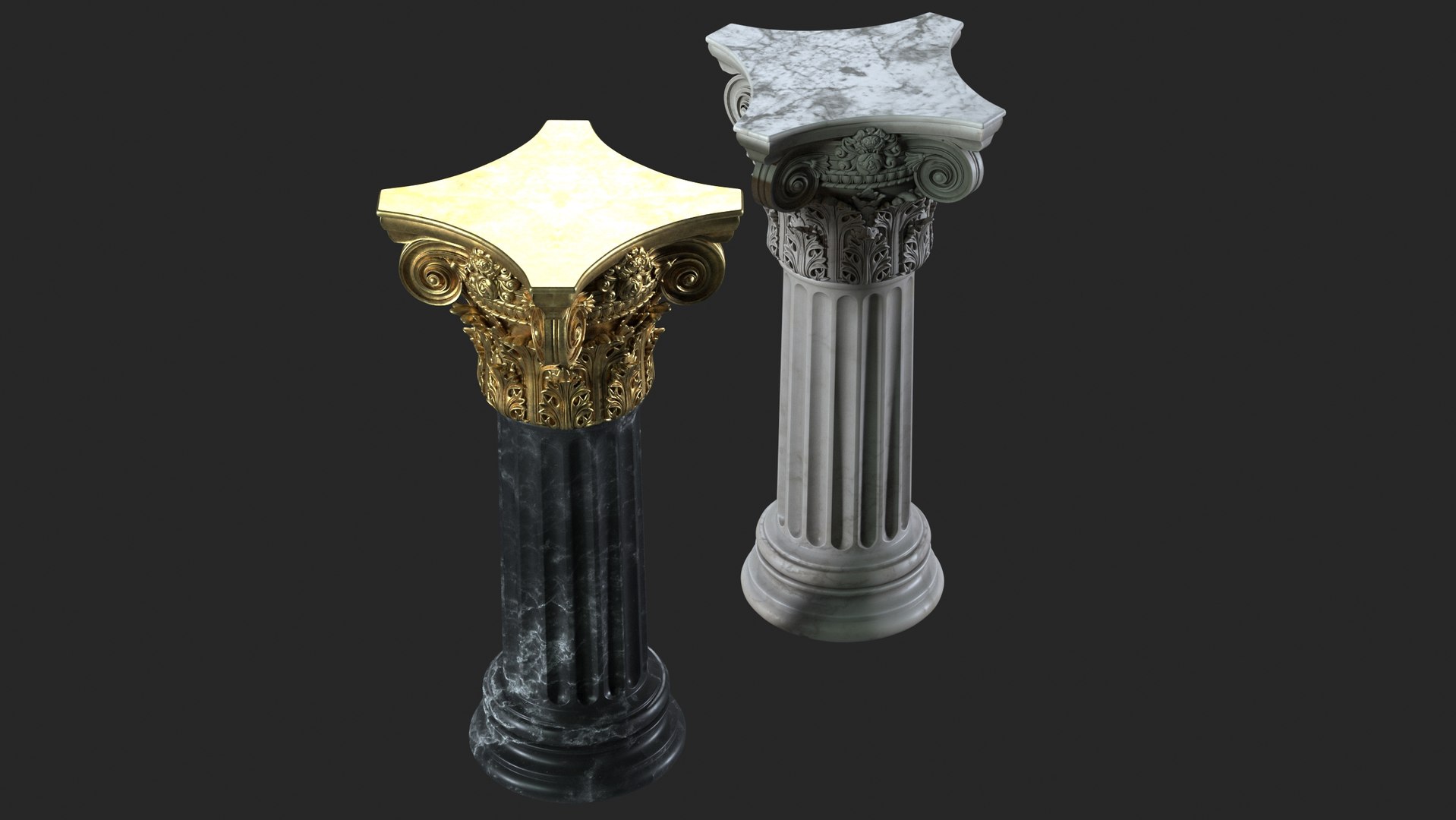 3D Composite Pedestal Model - TurboSquid 1921299