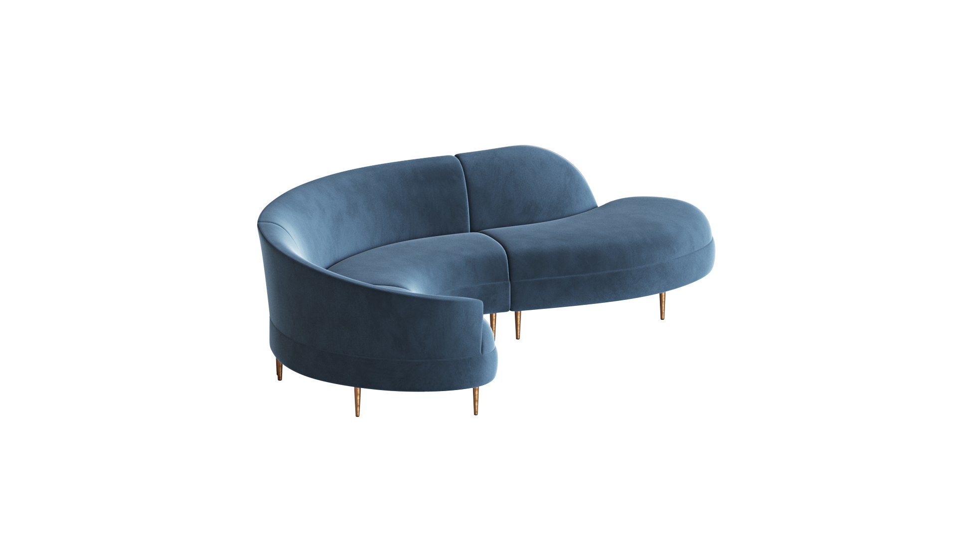 3D Grace Serpentine Sectional Model - TurboSquid 1690360