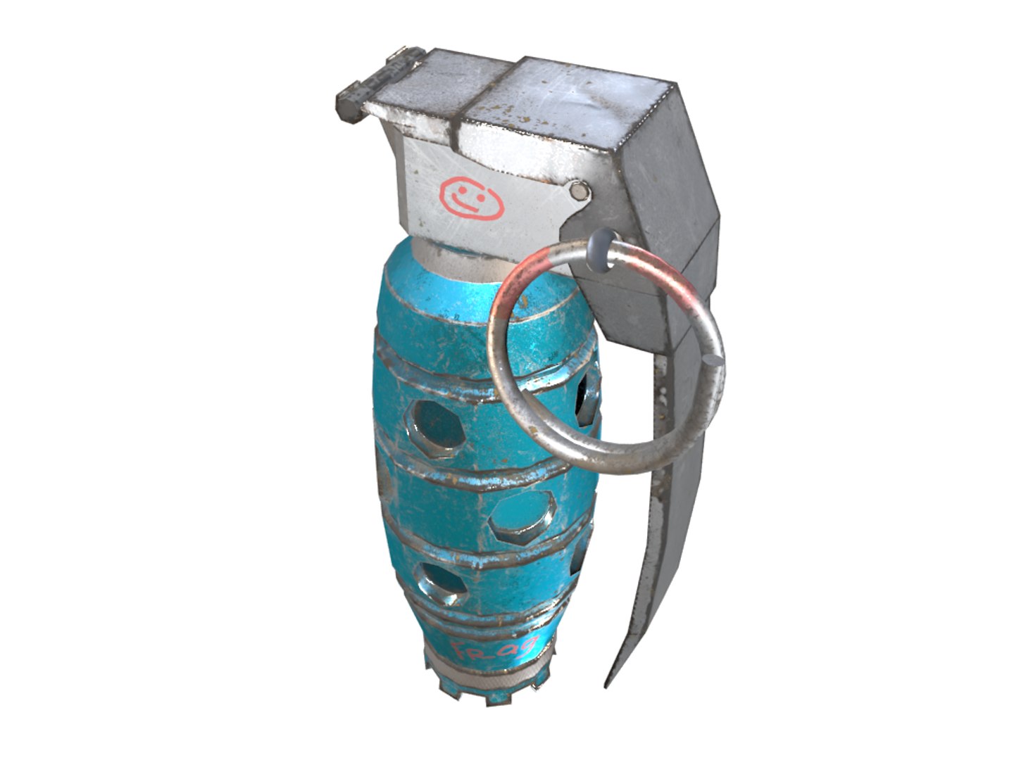 3d Model Sci-fi Grenade