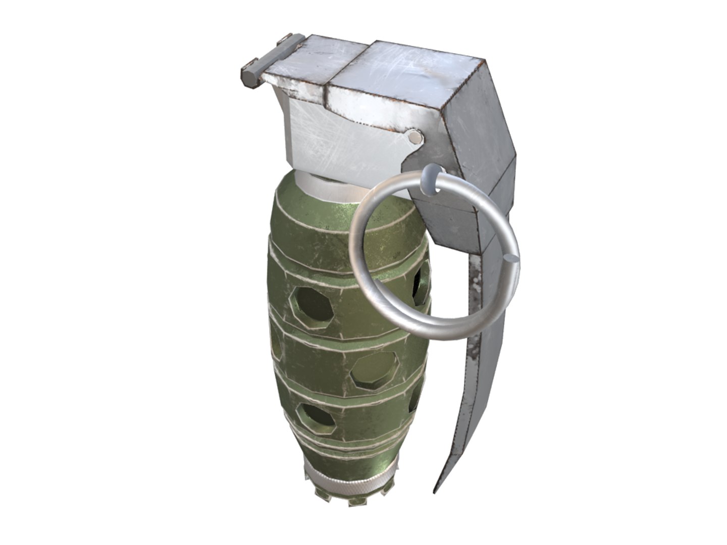 3d Model Sci-fi Grenade