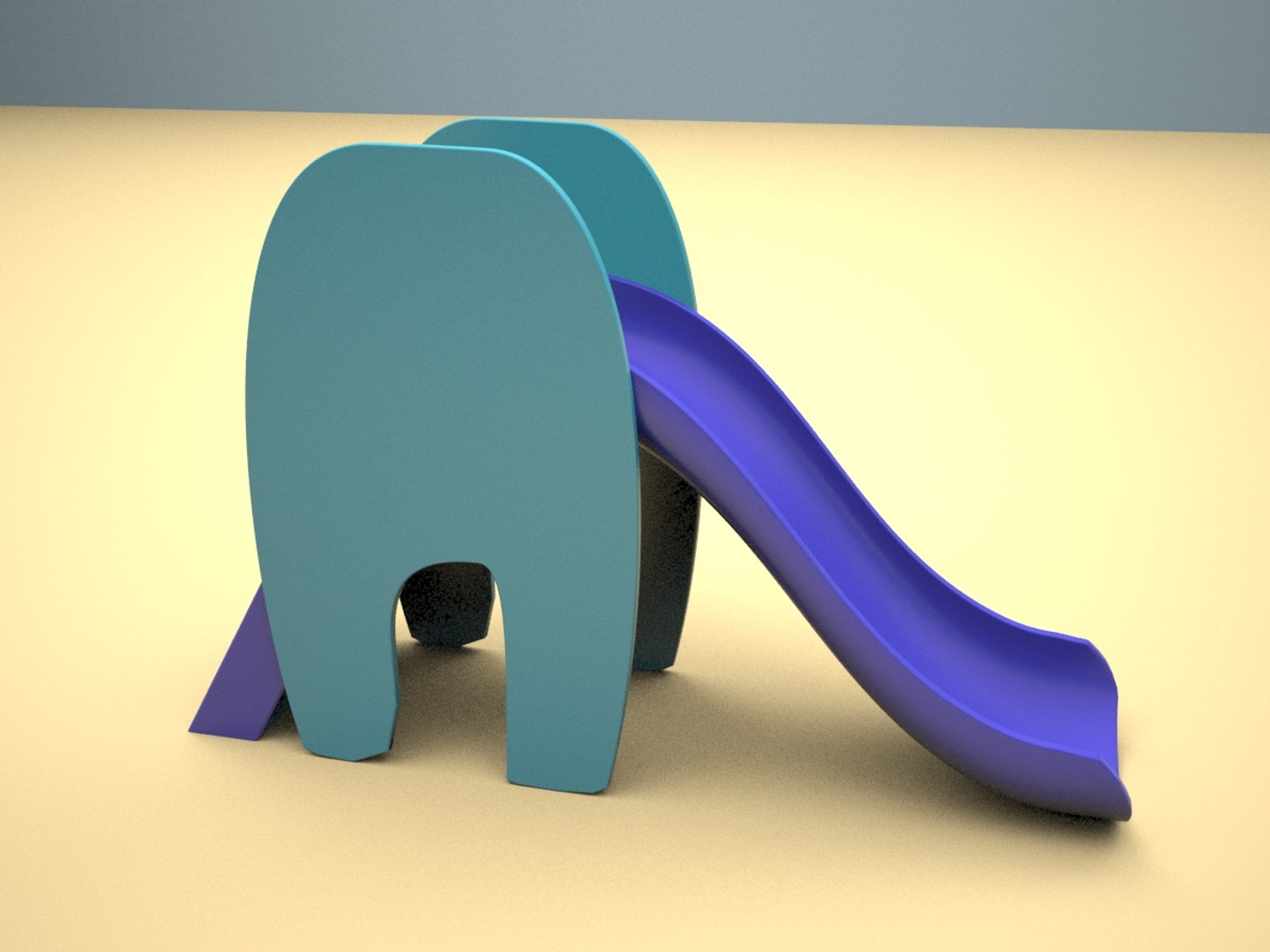 Kiddie Slide Children Playground 3d Max