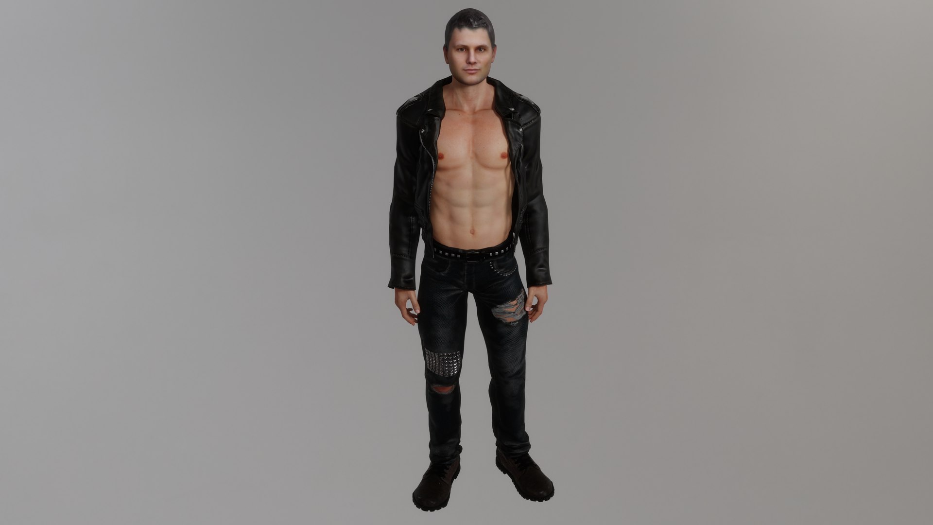 Brutal man in a jacket 3D - TurboSquid 2005227