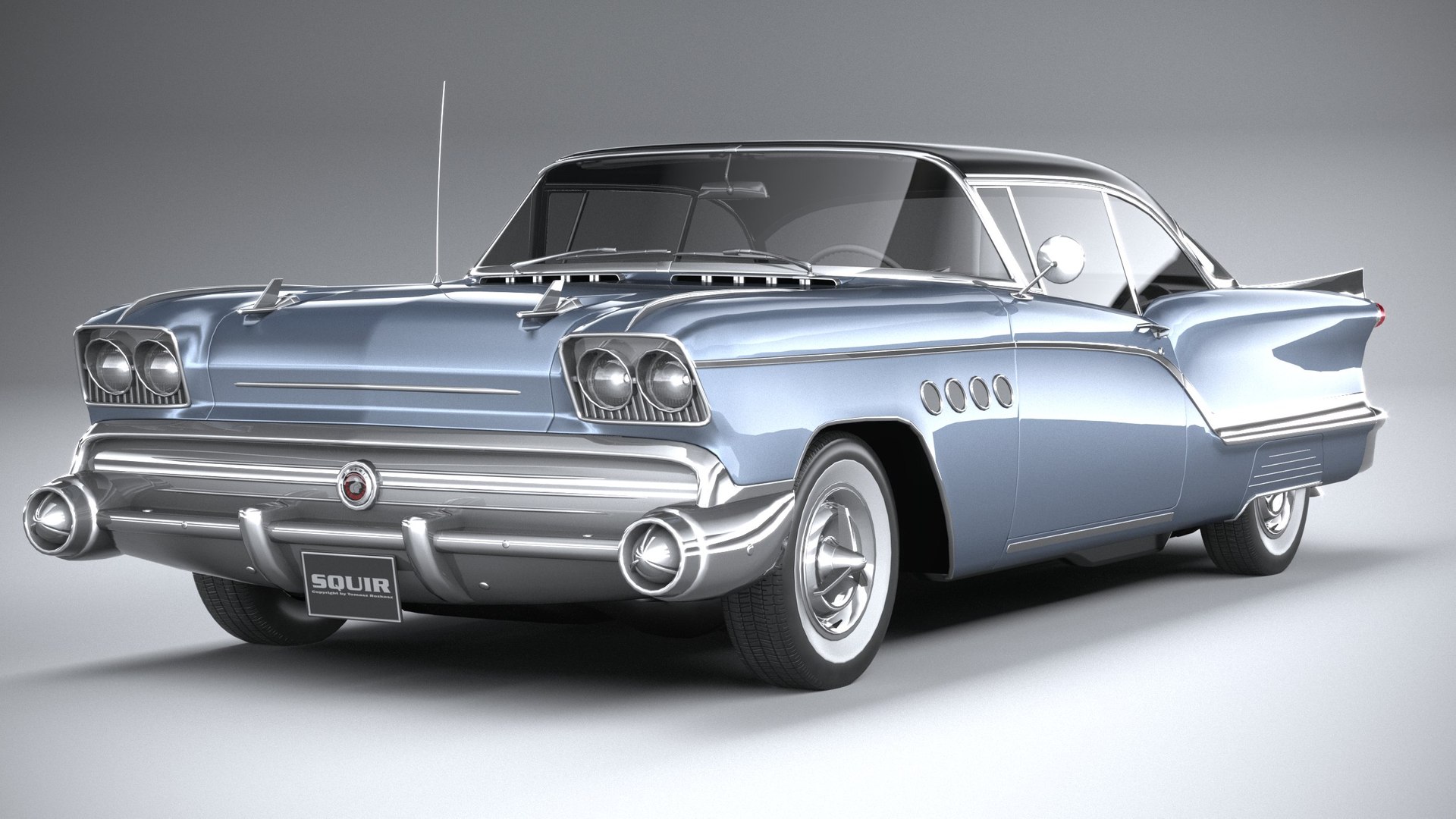 3D Generic American Car Model - TurboSquid 1615390