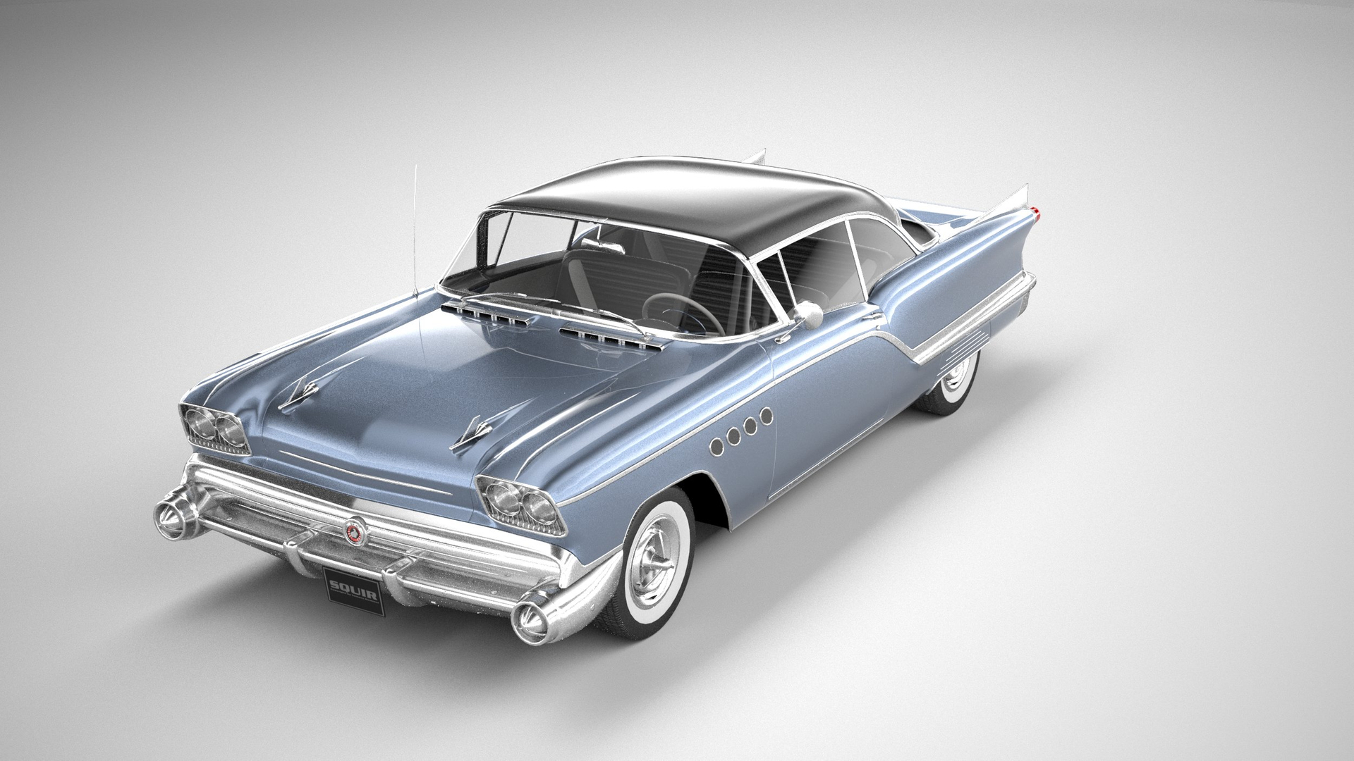 3D Generic American Car Model - TurboSquid 1615390