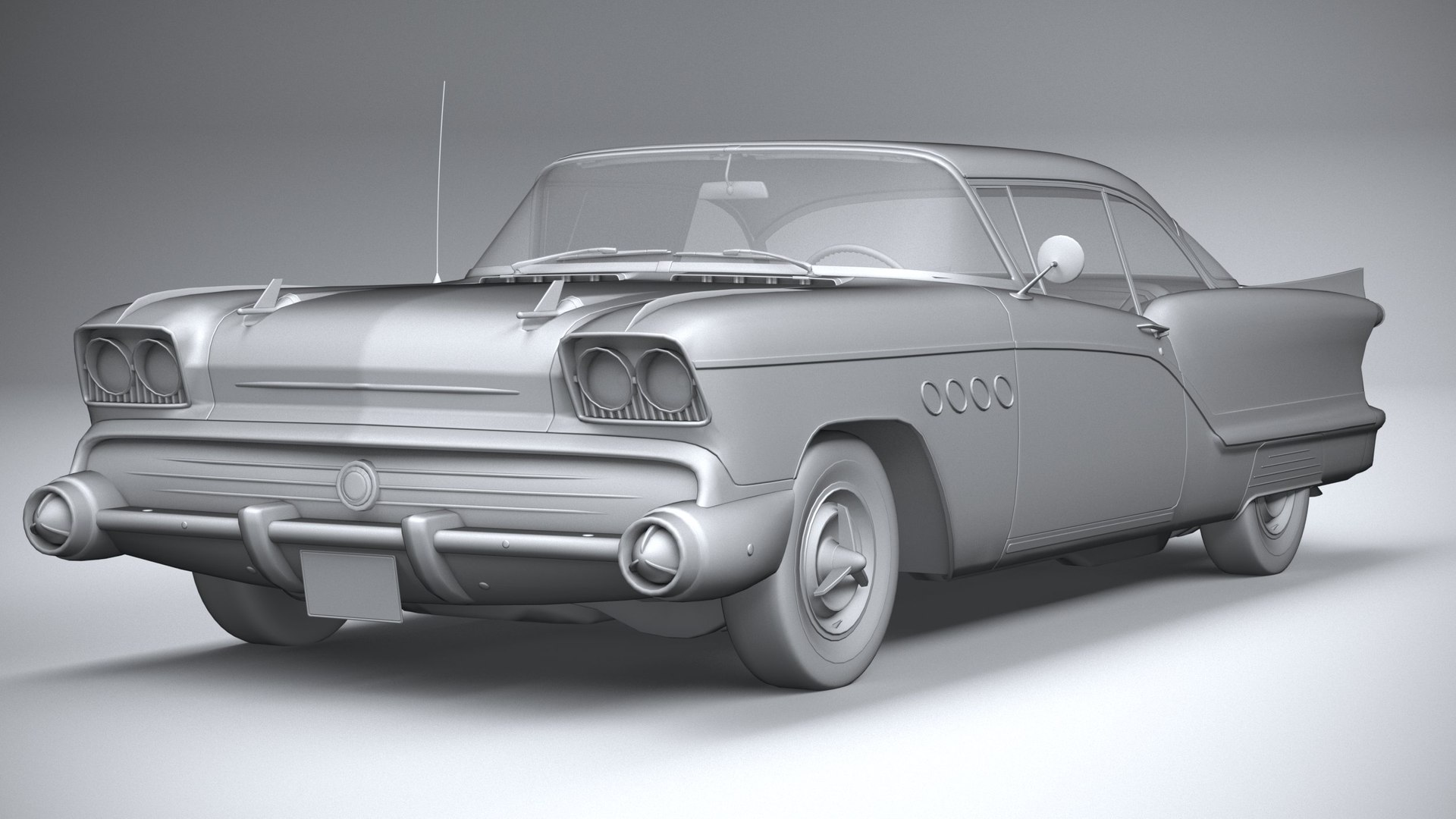 3D generic american car model - TurboSquid 1615390