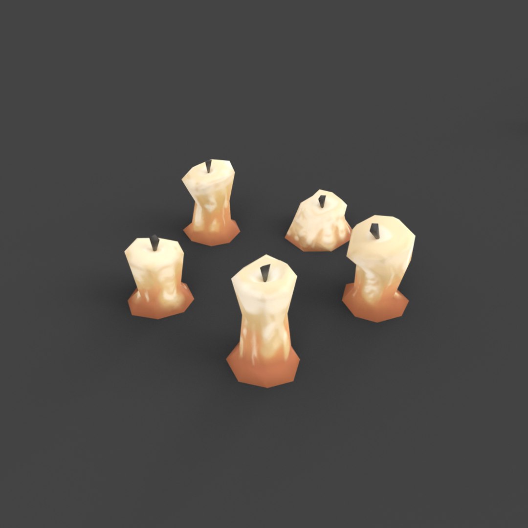 Candles Model - TurboSquid 1312645