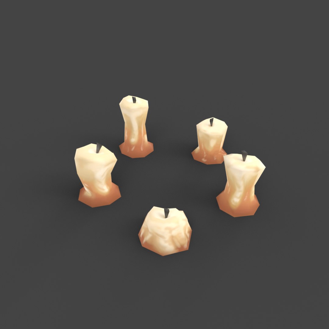Candles Model - TurboSquid 1312645