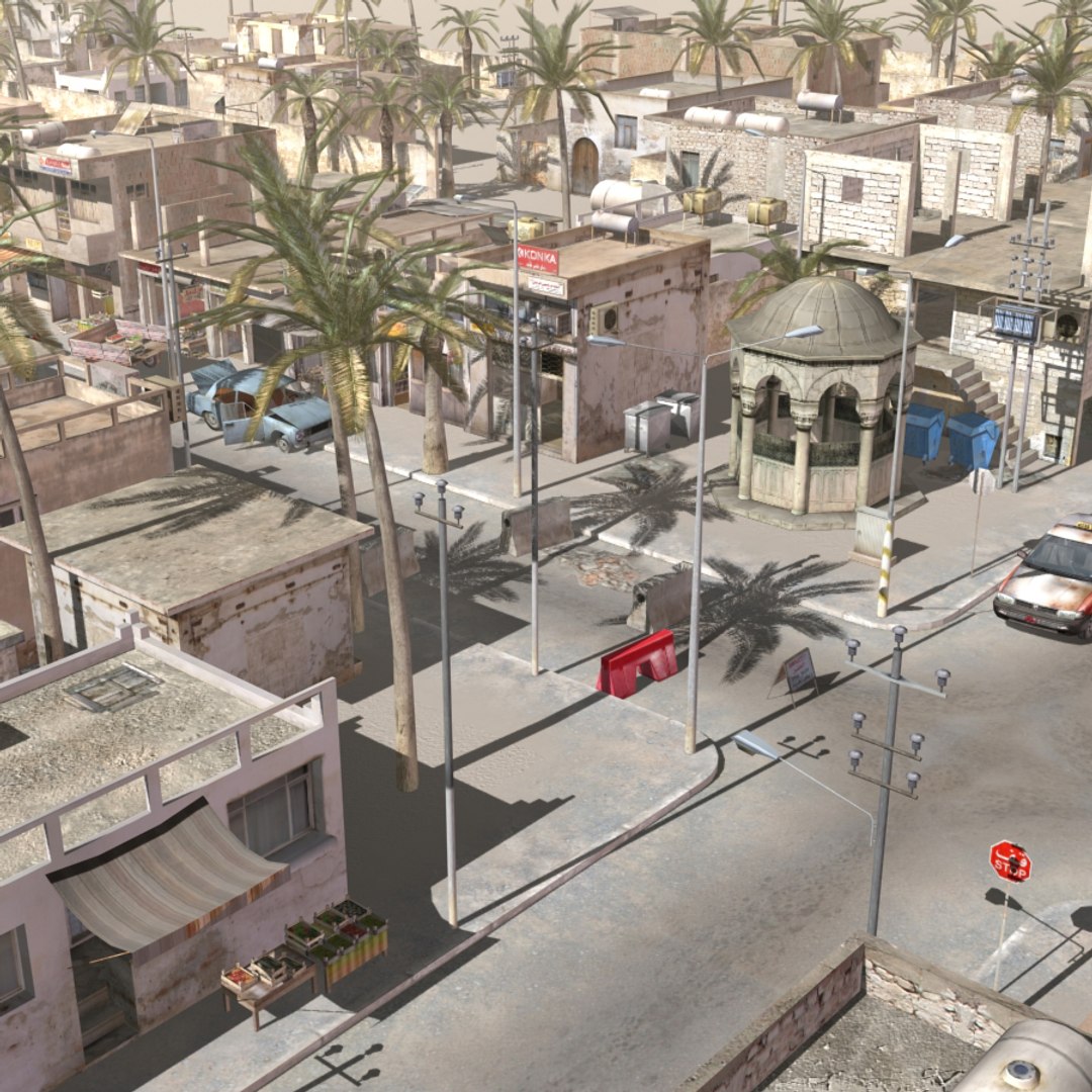 3d Arab Town-set01 Mosque Multi Model