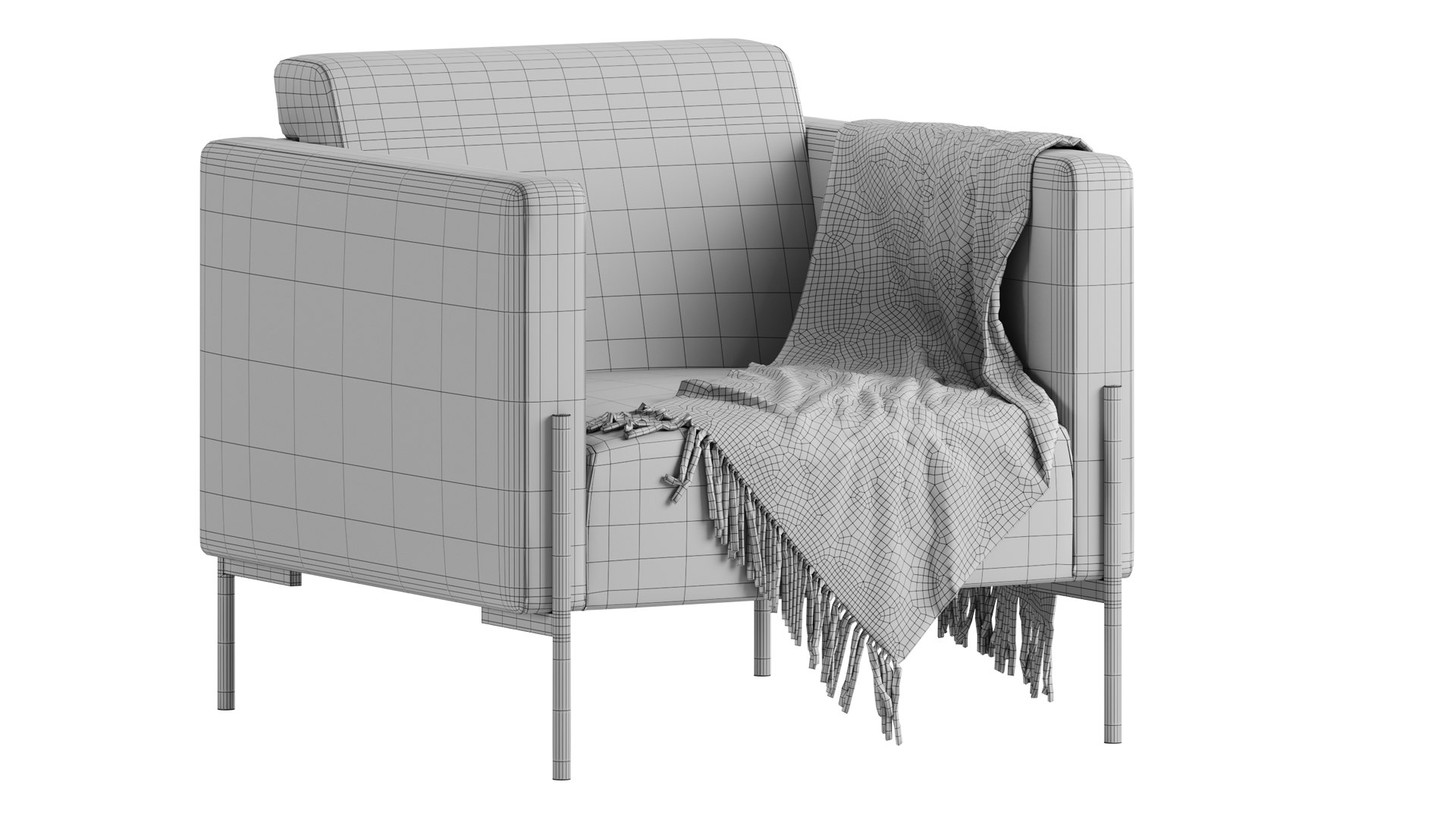 3D Bosco Chair Land Blue Model - TurboSquid 2285748