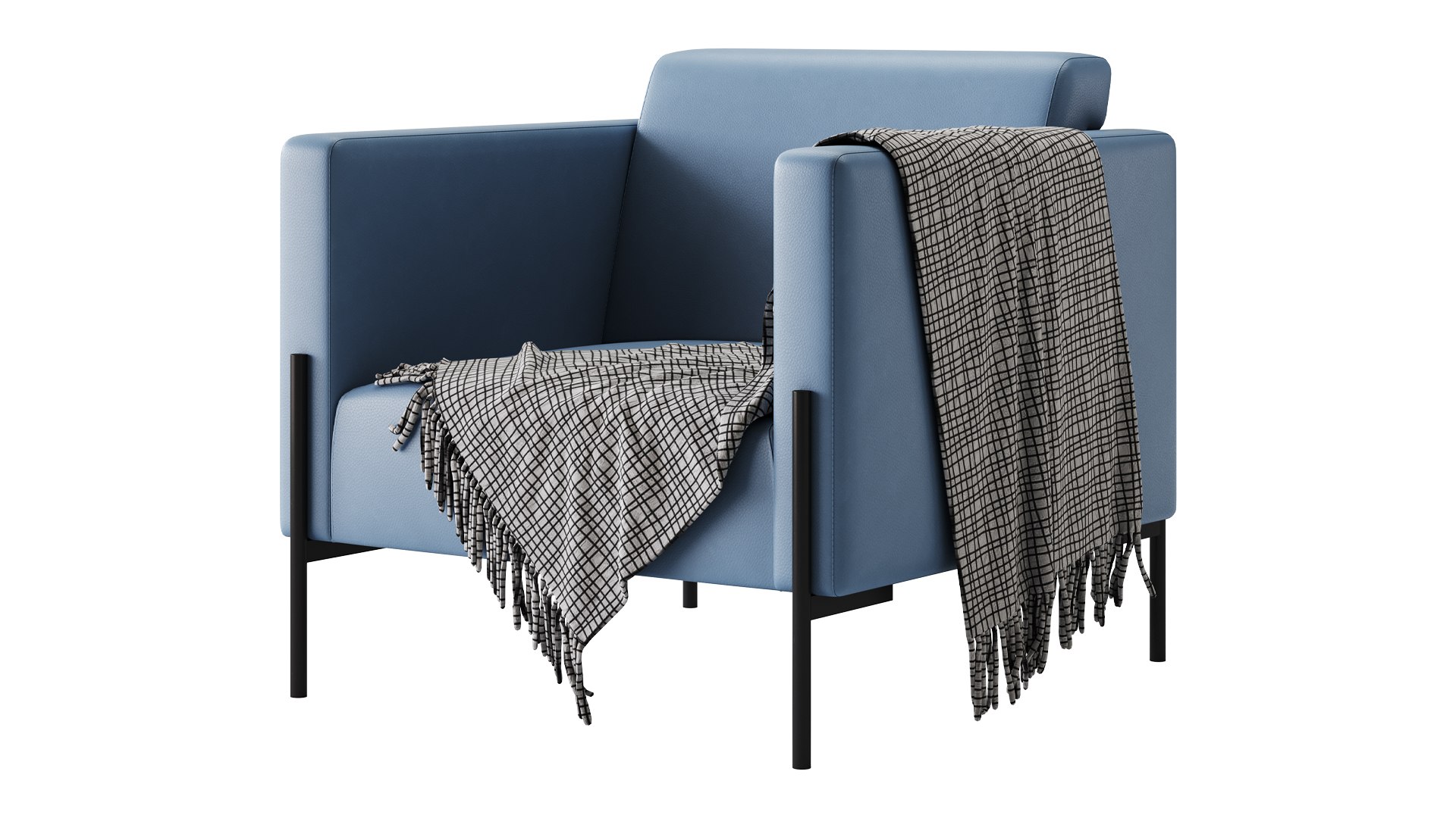 3D Bosco Chair Land Blue Model - TurboSquid 2285748