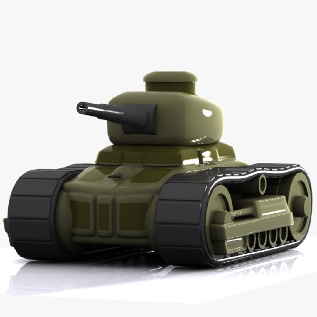 3d Cartoon Tank Toon