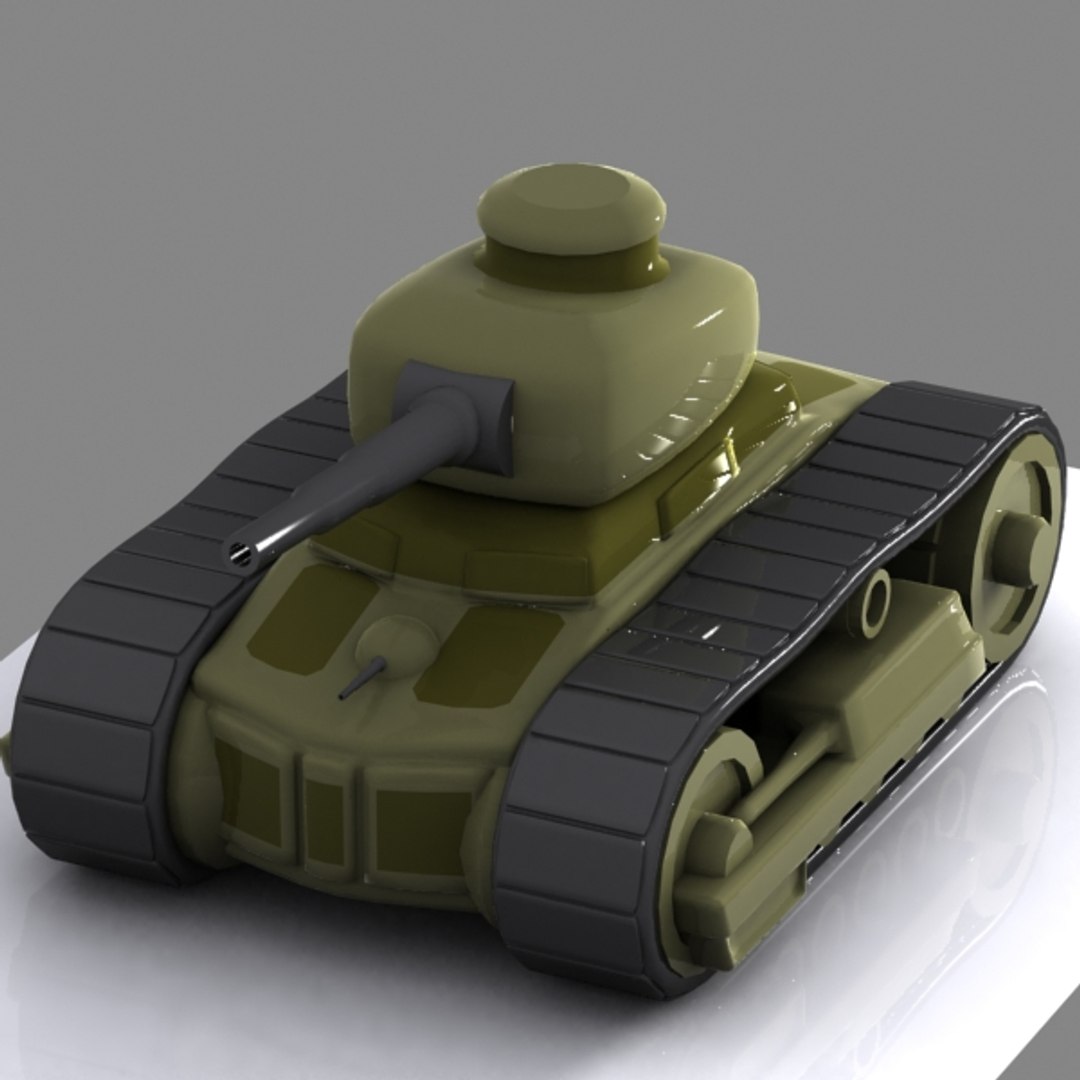 3d Cartoon Tank Toon