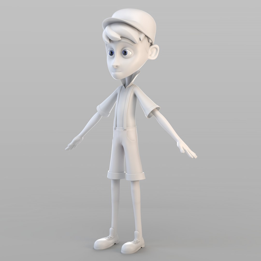 3D Newsboy Uv Ready - TurboSquid 1616226