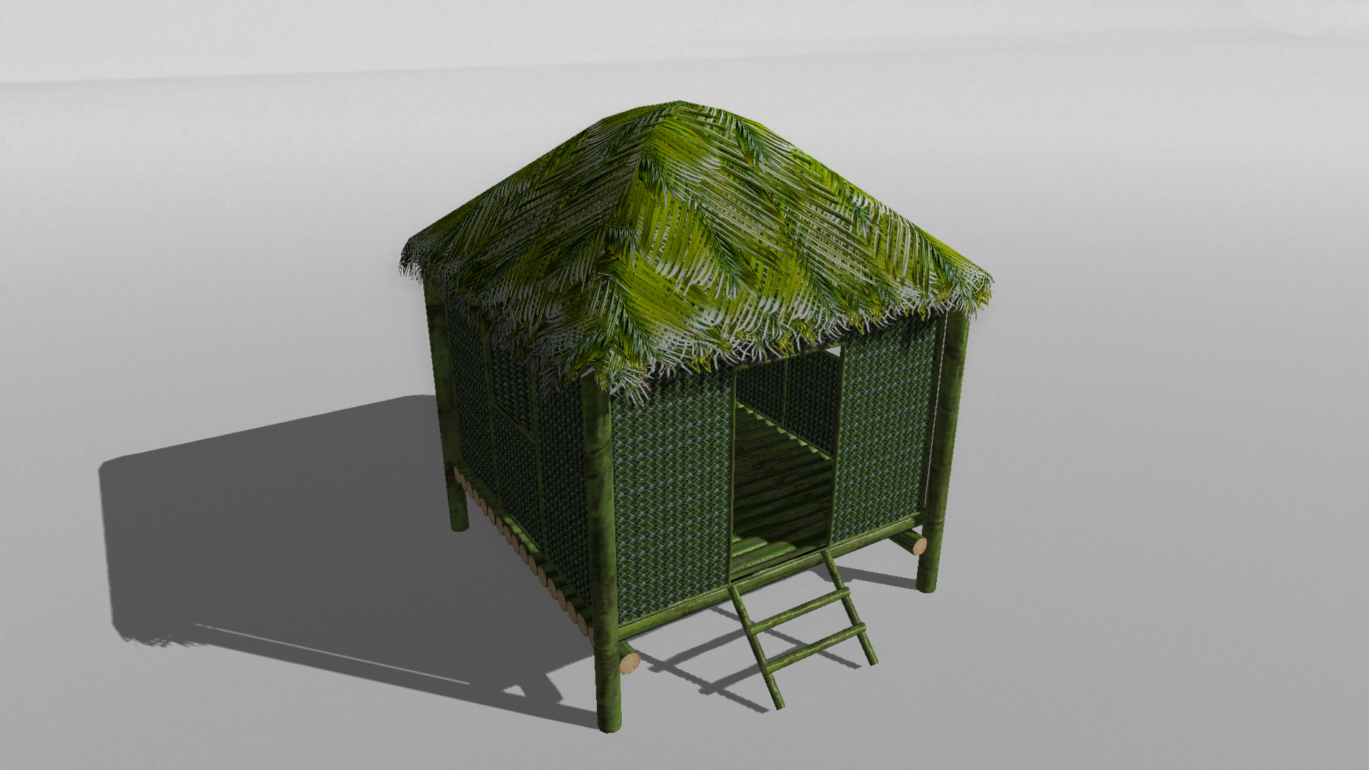 3D Palm Leaf Hut Fresh And Dry - TurboSquid 1883091