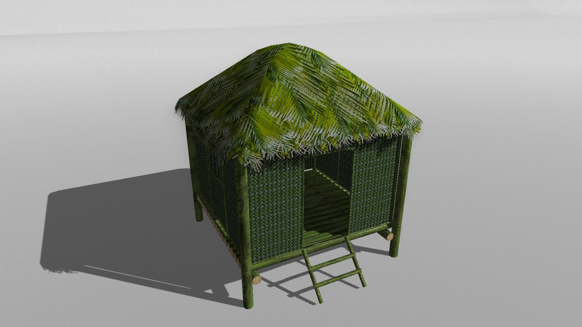 3D Palm Leaf Hut Fresh And Dry - TurboSquid 1883091