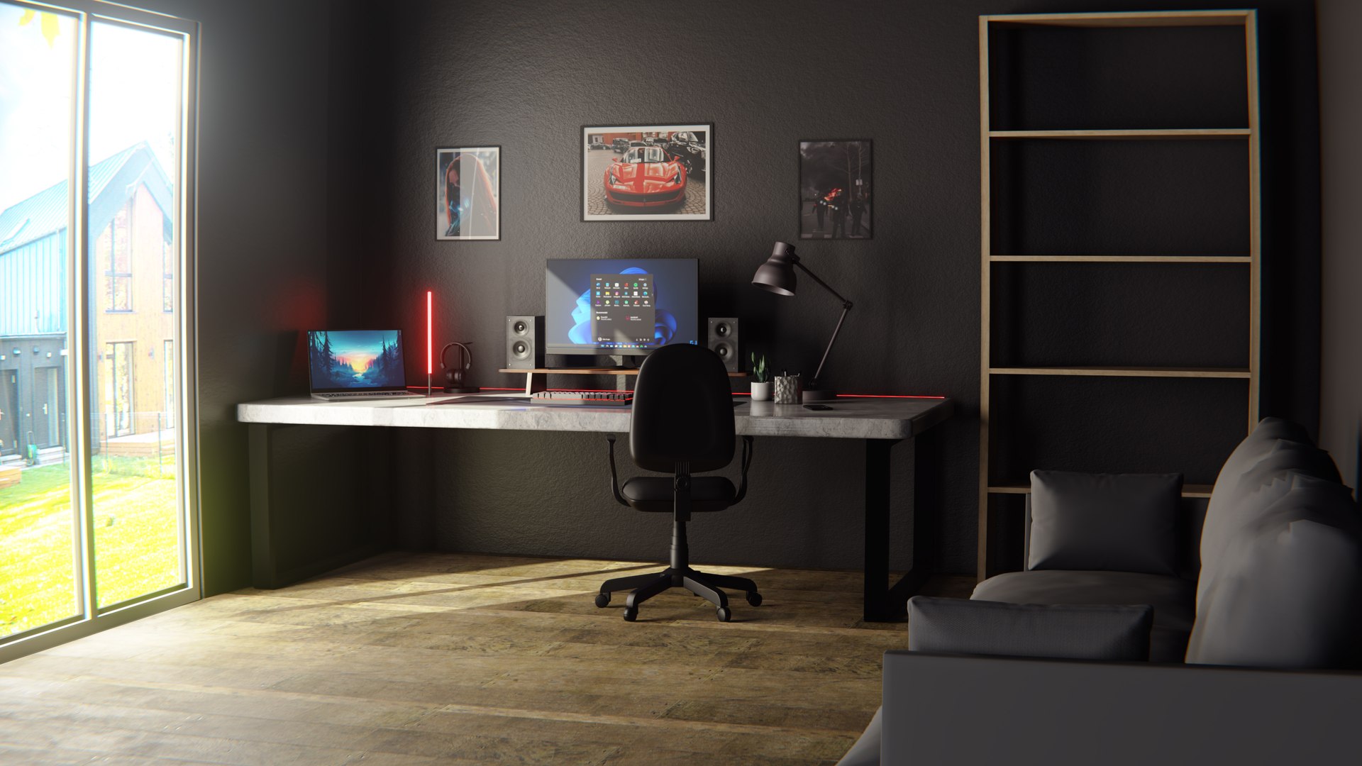 3D Gaming Room 3D Model By Nikdox - TurboSquid 1942408