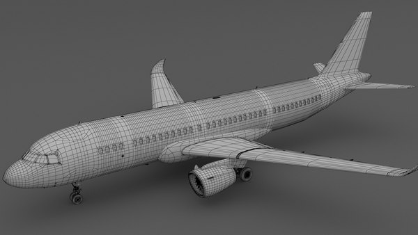 3D Airbus A320 Template v2 - TurboSquid 1776093