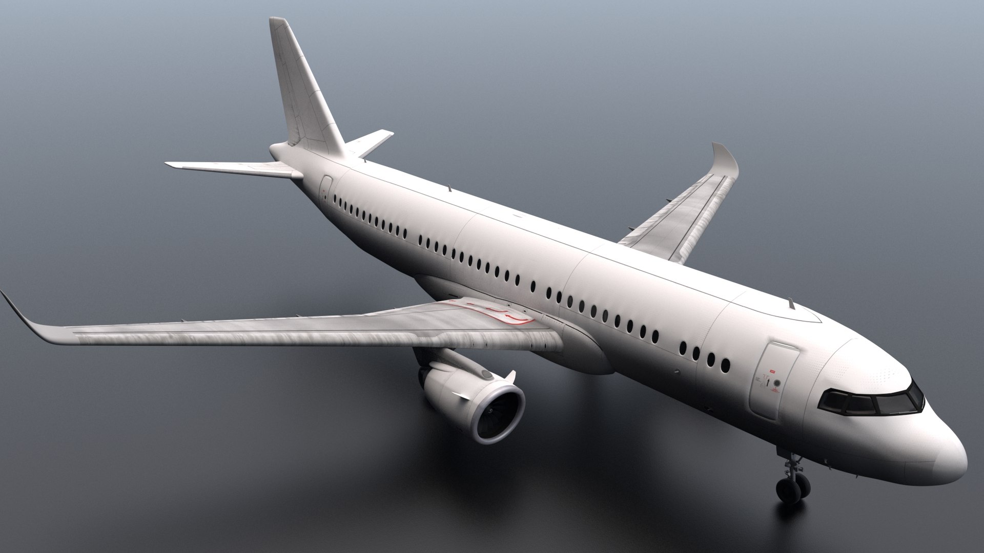 3D Airbus A320 Template V2 - TurboSquid 1776093