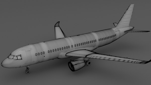 3D Airbus A320 Template v2 - TurboSquid 1776093