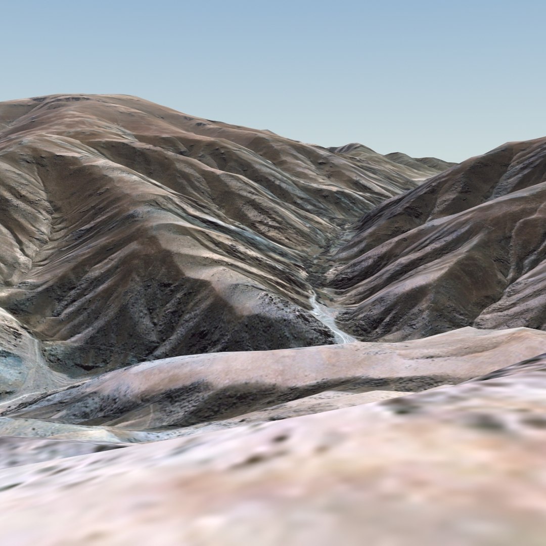 3d Desert Terrain Landscape Model