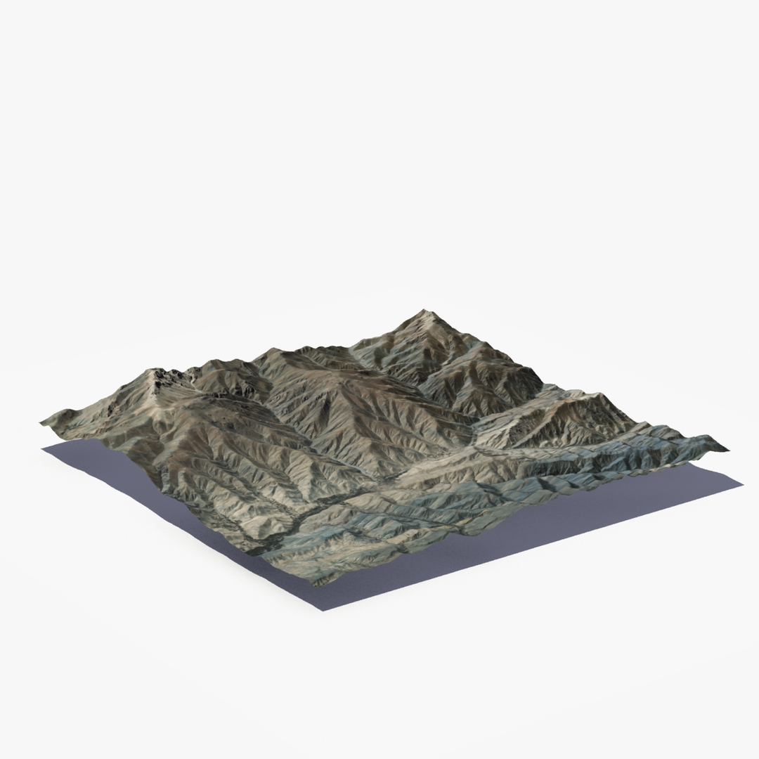 3d Desert Terrain Landscape Model