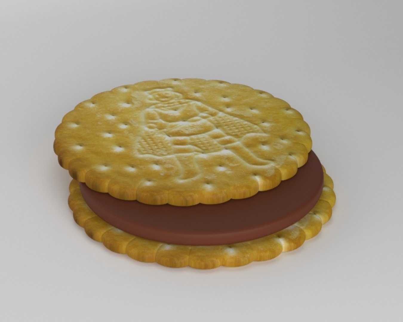 Chocolate Biscuit Model - TurboSquid 1482921